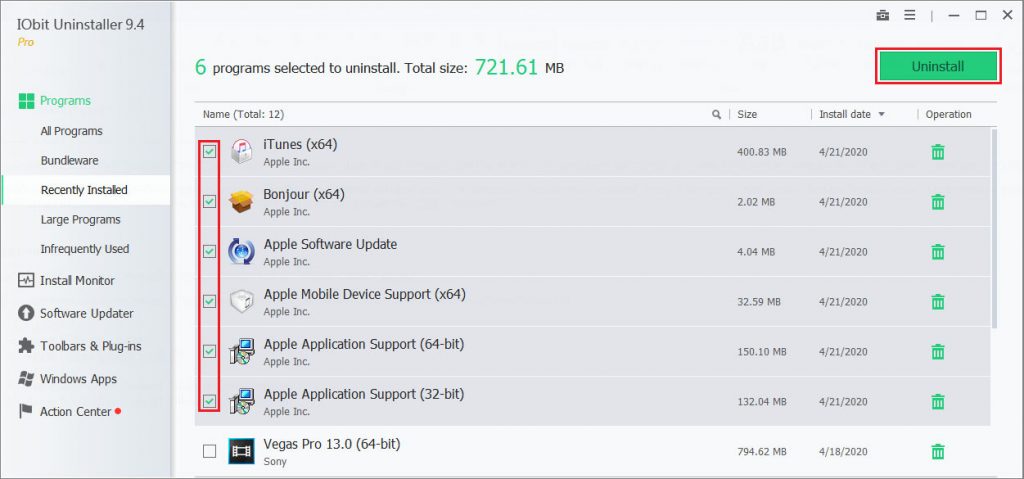 How to unistall iTunes and related components on Windows 10