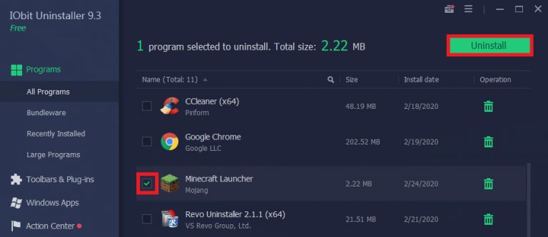2 basic ways to uninstall Minecraft on Windows PC