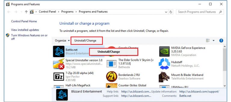 3 ways to uninstall Battle.net client and games in Windows